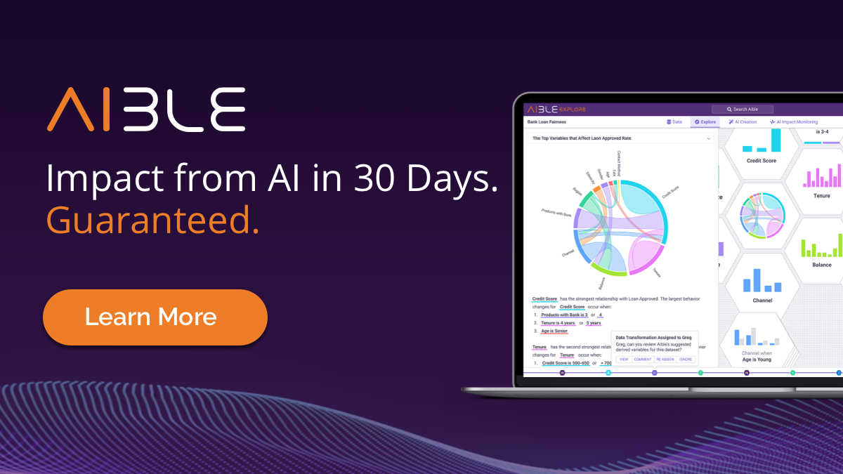 Aible - Cloud Based AI Solution and Auto ML Platform